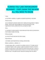 FLORIDA FDLE LAW ENFORCEMENT ACADEMY - STATE EXAM TEST REVIEW ALL YOU ...