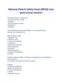 National Patient Safety Goals (NPSG) new exam actual solution - DocMerit