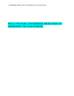 WGU C769 TASK 2 ENTERPRISE MIGRATION TO MICROSOFT 365 CLOUD EMAIL ...