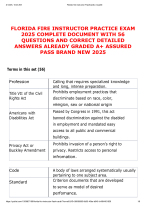 FLORIDA FIRE INSTRUCTOR PRACTICE EXAM 2025 COMPLETE DOCUMENT - DocMerit
