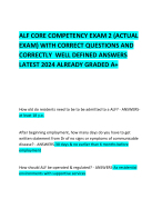 ALF Core Exam Questions and Answers Already Passed - DocMerit