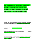 USI sUAS Safety Certification Exam 2023/2024 Questions with correct ...