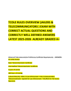 TCOLE RULES OVERVIEW (JAILERS & TELECOMMUNICATORS ) EXAM WITH CORRECT ...