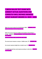 7 Brew Barista Test Study Guide 2025 - DocMerit