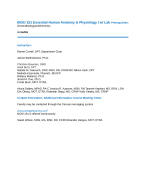 BIOD 151 Essential Human Anatomy & Physiology I w/ Lab Prerequisites ...