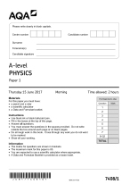 A-LEVEL PHYSICS PAPER 2 |2024 QUESTIONS WITH CORRECT GOLDEN TIPS ANSWERS GRADED A+ WITH ...