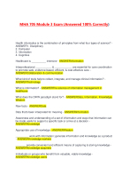 MHA 705 Module 3 Exam - DocMerit