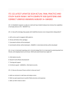ITE 152 LATEST UPDATED FINAL EXAM 2 VERSION 2024 WITH DETAILED ...