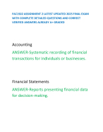 FAC1502 ASSIGNMENT 2 LATEST UPDATED 2025 FINAL EXAM WITH COMPLETE ...