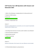 CSP Practice Test: 200 Questions with Answers and Rationales 2025 ...