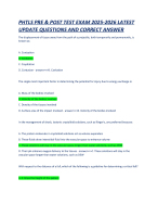 PHTLS 10th Edition Exam 2025–2026 – Latest Updated Questions and ...