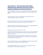 CSET Subtest IV – World Language (2025–2026) – Updated Practice ...