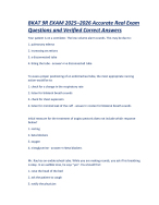 BKAT 9R Exam – 2025–2026 – Accurate Real Exam Critical Care Nursing ...