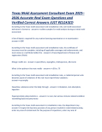 Texas Mold Assessment Consultant Exam 2025–2026 – TDLR Licensing and ...