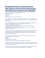 AWHONN Advanced FHM (Fetal Heart Monitoring) Course Exam 2025–2026 ...
