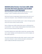 NAHAM CHAA (Certified Healthcare Access Associate) Practice Test Exam ...