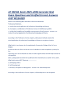 AF SNCOA Air Force Senior Noncommissioned Officer Academy Exam 2025 ...