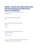 Mobility - Fractures Exam 2025–2026 Complete Orthopedic Nursing and ...