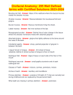 Orofacial Anatomy: 295 Well Defined terms with Certified Solutions 2023 ...