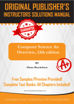 Computer Science An Overview, 13th edition Glenn Brookshear Solution ...