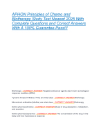 APHON Principles of Chemo and Biotherapy Study Test Newest 2025 With ...