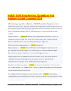NMLS- SAFE Test Review. Questions And Answers Latest Updated 2024 ...