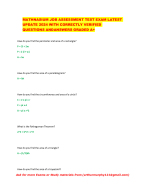 MATHNASIUM JOB ASSESSMENT TEST EXAM LATEST UPDATE 2024 WITH VERIFIED ...