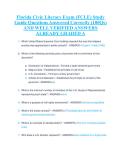 Florida Civic Literacy Exam (FCLE) Study Guide Questions Answered ...