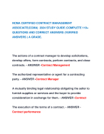 NCMA CERTIFIED CONTRACT MANAGEMENT ASSOCIATE(CCMA) 2024 STUDY GUIDE ...