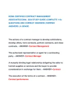 NCMA CERTIFIED CONTRACT MANAGEMENT ASSOCIATE(CCMA) 2024 STUDY GUIDE ...