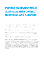 FNP Board Review EXAM 2024-2025 WITH CORRECT QUESTIONS AND ANSWERS ...