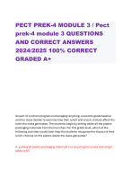 Pect Prek 4 Module 3 Pect Prek 4 Module 3 Questions And Correct