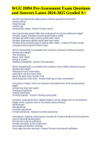 WGU D094 Pre-Assessment Exam Questions and Answers Latest 2024-2025 ...