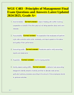 WGU C483 Practice Test Questions and Answers 100% Correct & Verified ...
