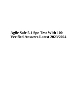 AGILE SAFE 5.1 SPC TEST 200+ QUESTIONS WITH CORRECT ANSWERS LATEST ...