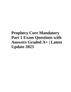 PROPHECY CORE MANDATORY 1 RELIAS 2024/2025 & Prophecy Core Mandatory ...