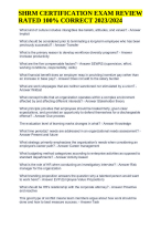 SHRM-CP Practice Exam Questions With Correct Answers Updated 2024/2025 | Graded A+. - DocMerit