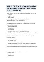 SHRM CP Test Questions With Answers, SHRM-CP Exam Questions With ...