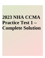 NHA CCMA Questions and Answers, NHA CCMA 2023 EXAM Questions and ...