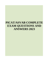 Real asvab Test!! Questions and Answers Latest Updated, PICAT/ASVAB ...