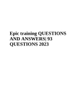 EPIC FINAL EXAM QUESTIONS WITH ANSWERS LATEST UPDATE GRADED A+ (2024/ ...