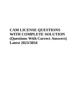 CAM LICENSE EXAM QUESTIONS WITH CORRECT ANSWERS | CAM LICENSE Exam ...