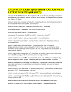 AACN PCCN EXAM QUESTIONS AND ANSWERS LATEST 2024/2025 (GRADED A+ ...