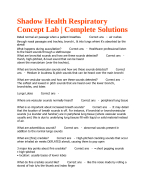 Shadow Health Respiratory Concept Lab, Shadow Health Respiratory ...
