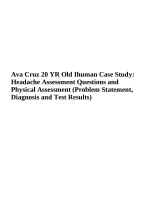 Ava Cruz 20 YR Old Ihuman Case Study: Headache Assessment - DocMerit