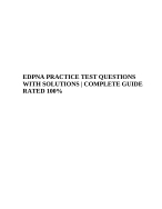 EDPNA EXAM TEST QUESTIONS WITH COMPLETE SOLUTION, EDPNA EXAM PRACTICE ...