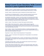 Ramp License Exam Questions With Correct Answers Latest Updated 2024/ ...