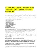 FLETC Written Exam 1 Questions With 100% Correct Answers, FLETC Test 3 ...