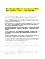 Brain Story Certification Exam Questions With Answers & Brain Story ...