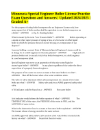 Minnesota Special Engineer Boiler License Practice Exam Questions and ...